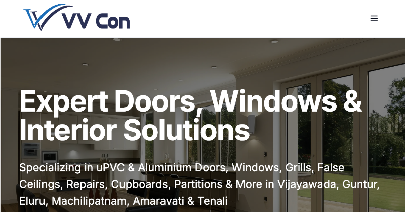 VV Con | Expert Doors, Windows & Interior Solutions